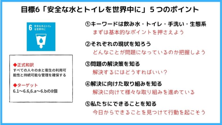 SDGs6「安全な水とトイレを世界中に」の意味は？現状と対策を解説！日本の取り組み事例や原因や問題点を紹介 - Spaceship Earth（スペースシップ・アース）｜SDGs・ESGの ...